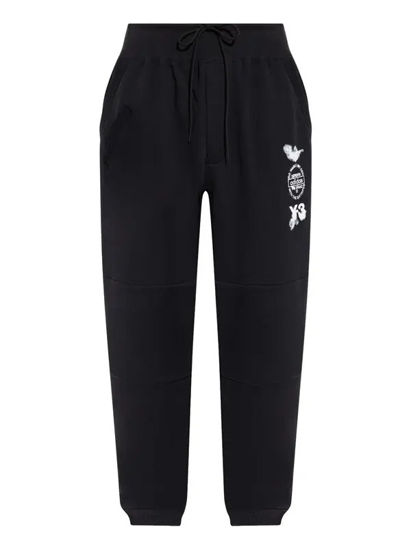 Y3 Sweatpants With Logo - Black