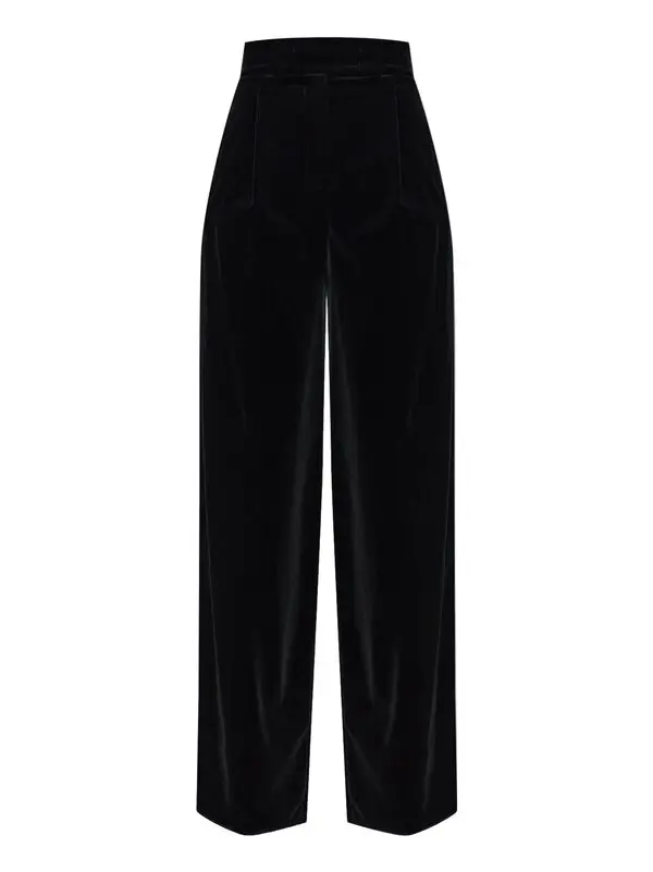 Max Mara Bratto Velvet Trousers - Black