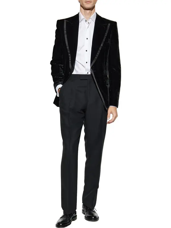 Dsquared2 Velvet Blazer - Black