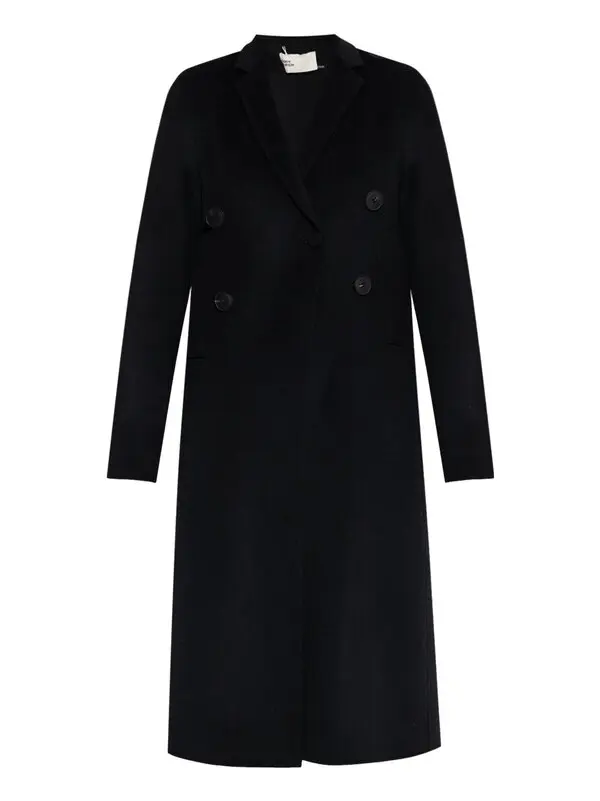 Tory Burch Double-breasted Wool Coat - Black