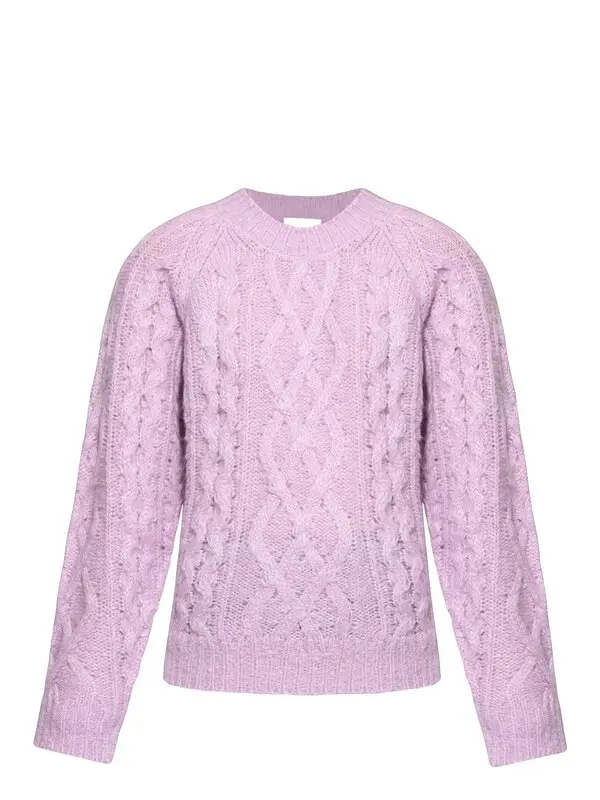 MARANT ETOILE Ysor Cable-knit Sweater - Pink