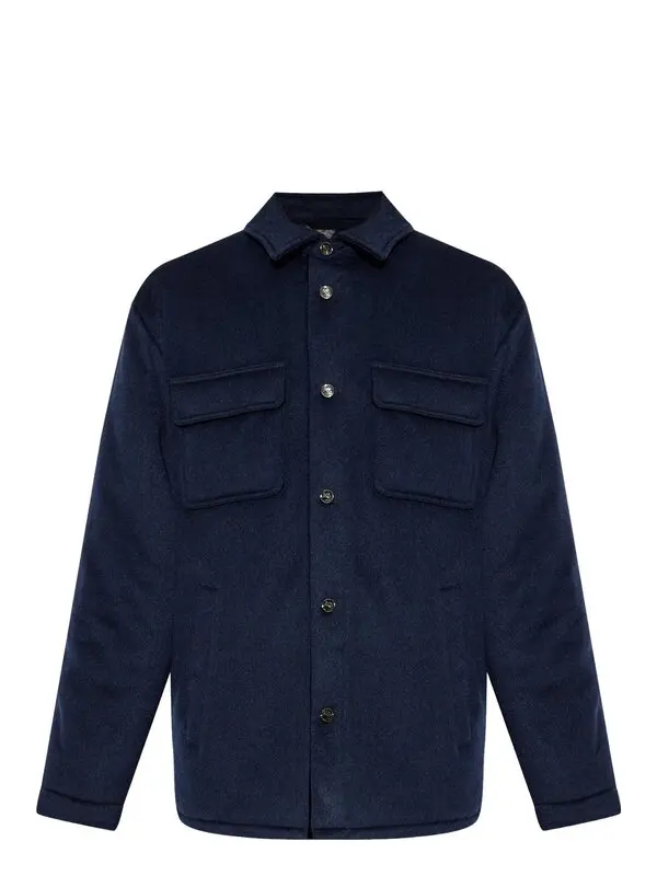 Etro Cashmere Padded Jacket - Navy Blue