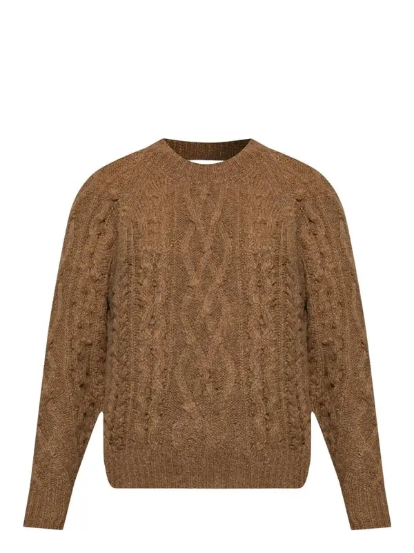 MARANT ETOILE Ysor Cable Knit Sweater - Brown