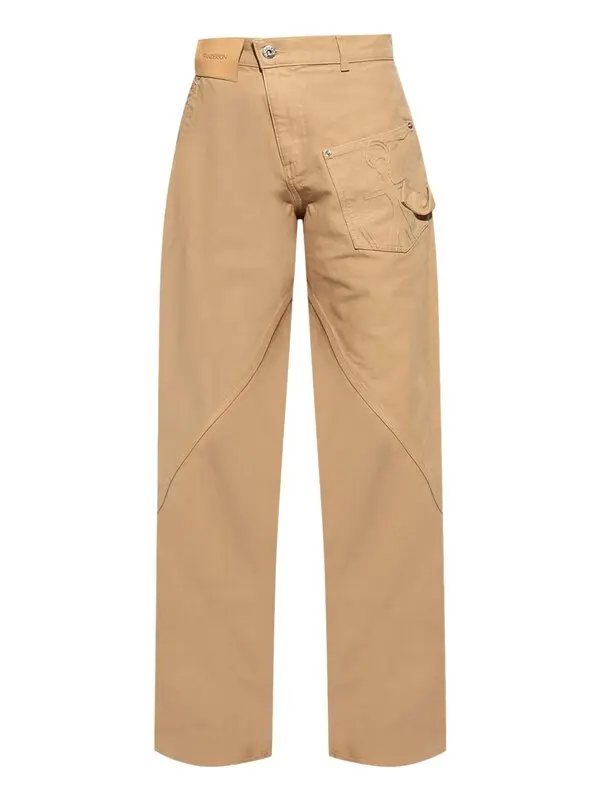 JW Anderson Logo Jeans - Beige