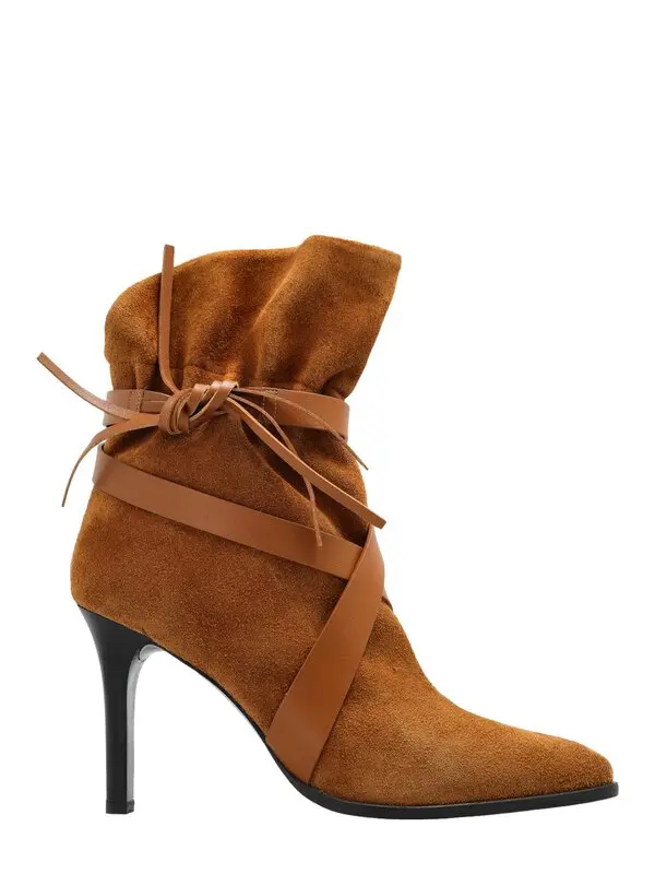 Isabel Marant Atiny Heeled Ankle Boots - Brown