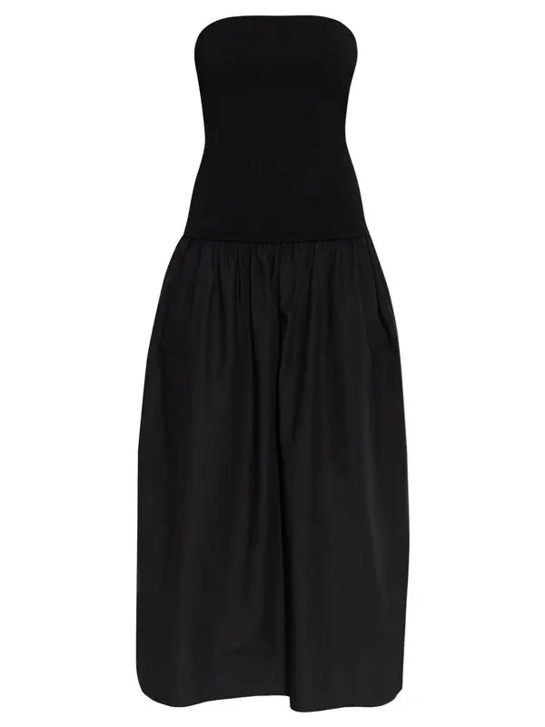 Rag & Bone Off-shoulder Midi Dress - Black