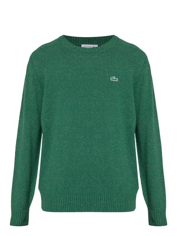 Lacoste Sweater With Logo Patch - Green