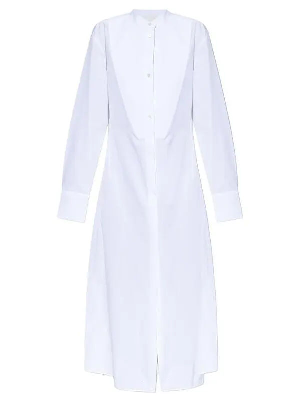 JIL SANDER Cotton Shirt Dress - White