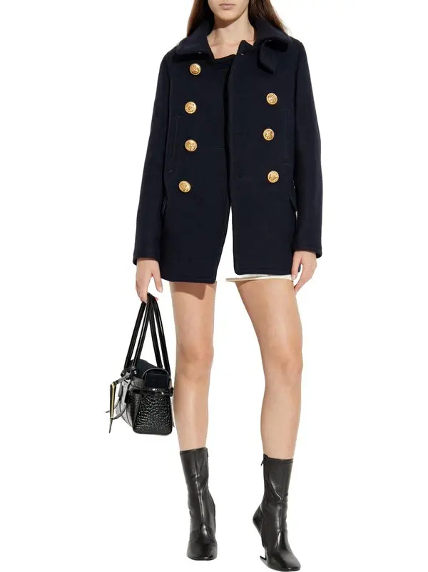 Dsquared2 Wool Coat - Navy Blue