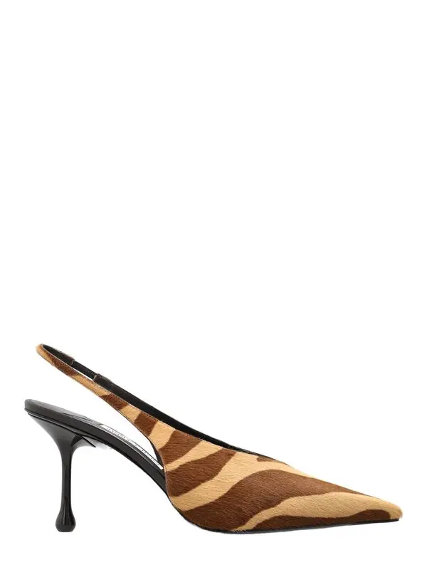 JIMMY CHOO Isa Slingback Kitten Heel Pumps - Brown