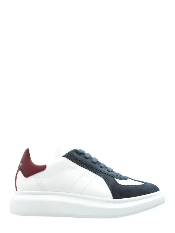 Alexander McQueen Logo Leather Sneakers - White