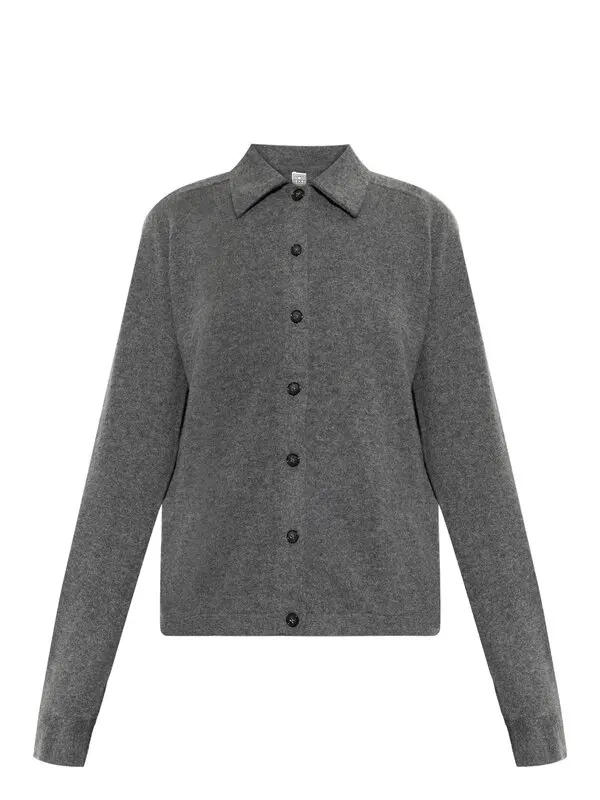TOTEME Cashmere Cardigan - Grey