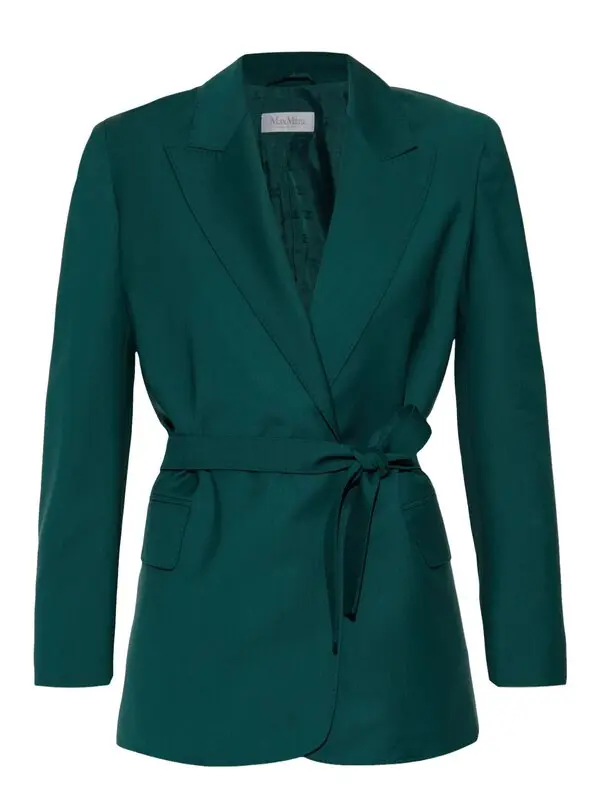 Max Mara Wool Blazer - Green