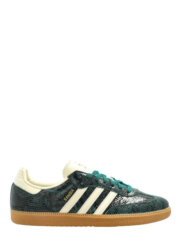 Adidas Originals By Alexander Wang Samba Og Leather Sneakers - Green