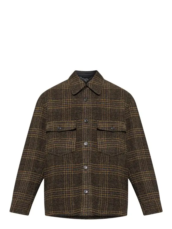 MARANT Kervey Checked Wool Jacket - Brown