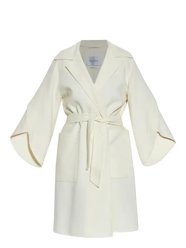 Max Mara Cosetta Wool And Cashmere-blend Coat - Cream