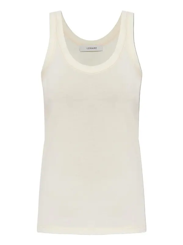 LEMAIRE Cotton Tank Top - Cream