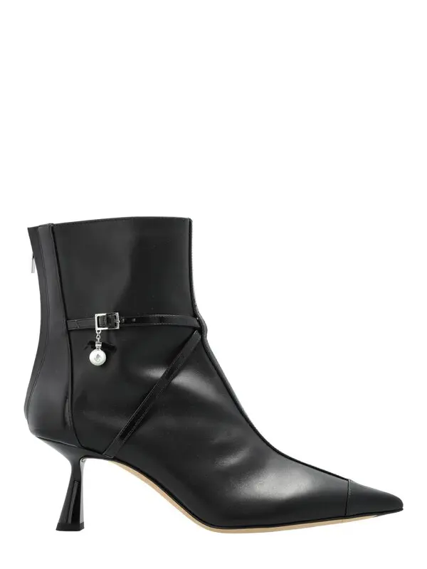 JIMMY CHOO Aren Heeled Ankle Boots - Black