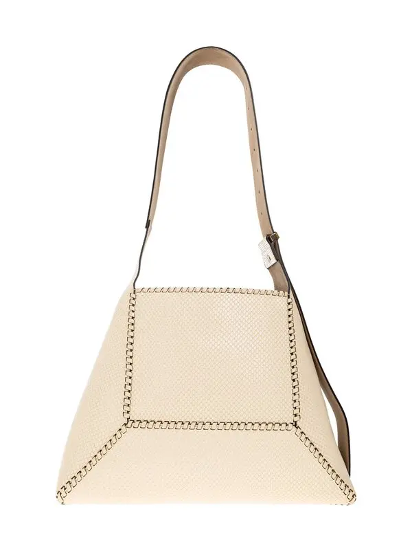 JIMMY CHOO Diamond Medium Shoulder Bag - Cream