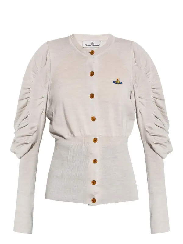 VIVIENNE WESTWOOD Wool Cardigan - Cream