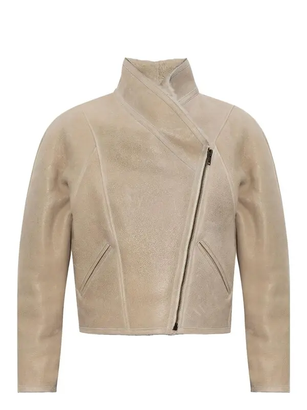 Isabel Marant Blondine Shearling Jacket - Cream