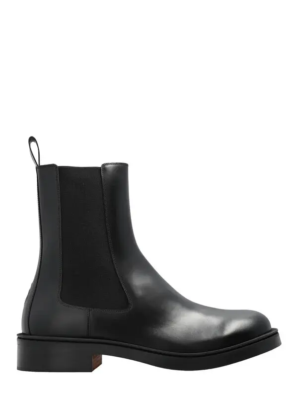 Alexander McQueen Leather Chelsea Boots - Black