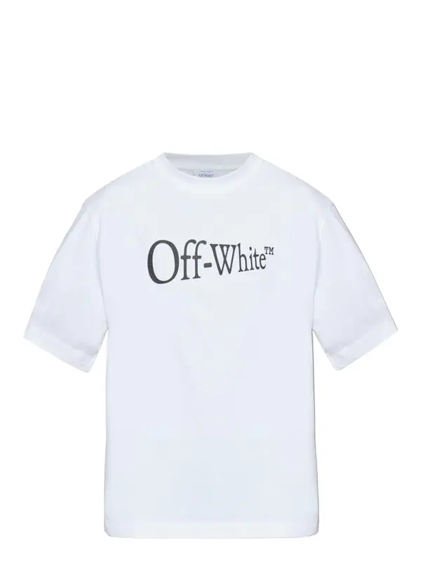 Off-White T-shirt With Logo - White