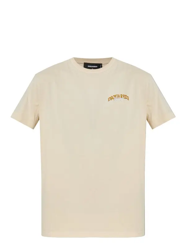 Dsquared2 T-shirt With Logo - Cream