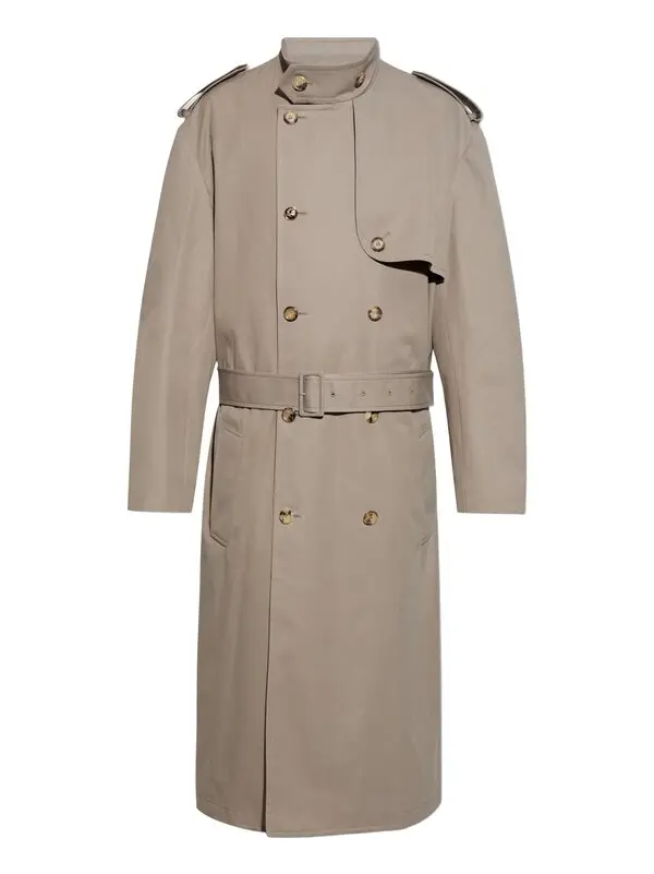 Moschino Loose-fit Trench Coat - Grey