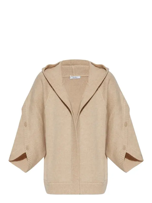 Max Mara Vals Wool And Cashmere Cardigan - Beige