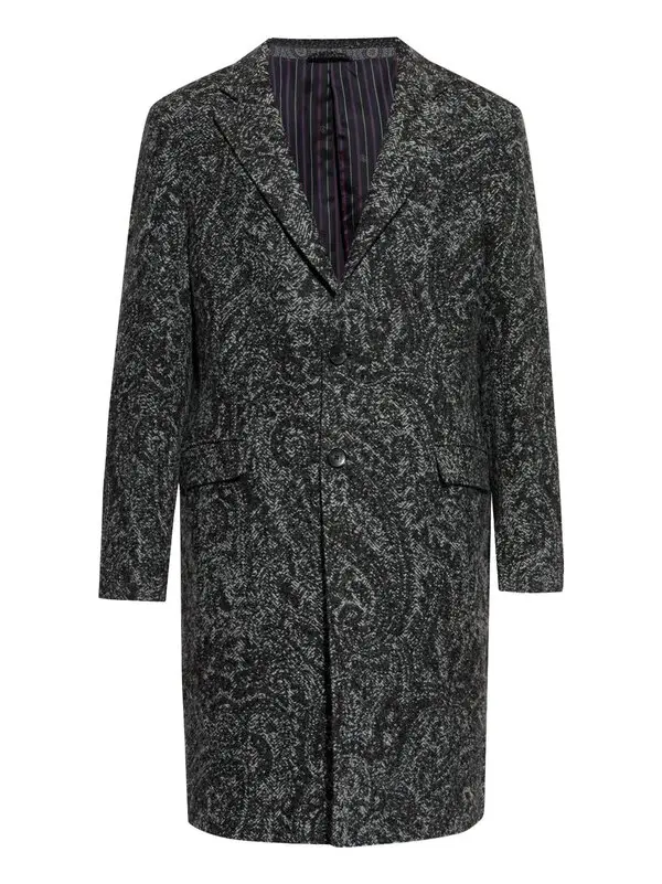 Etro Open-lapel Coat - Grey