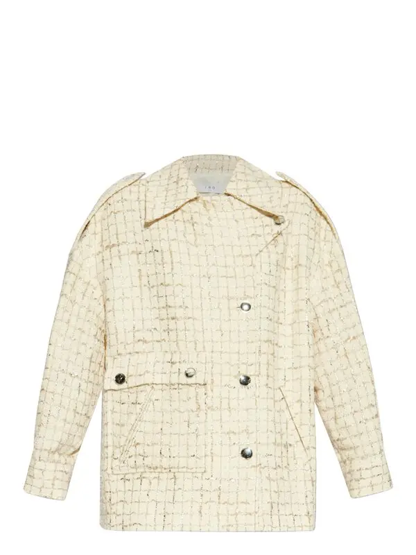 IRO PARIS Xilia Checkered Jacket - Cream
