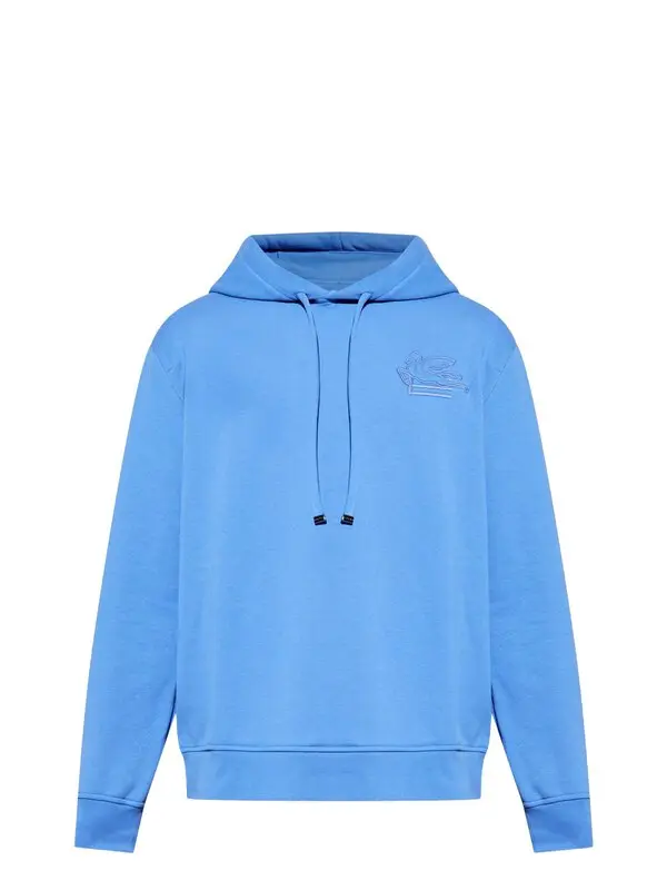 Etro Cotton-blend Hoodie - Blue