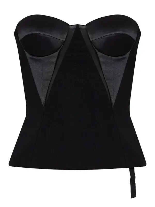 Versace Off-shoulder Corset - Black