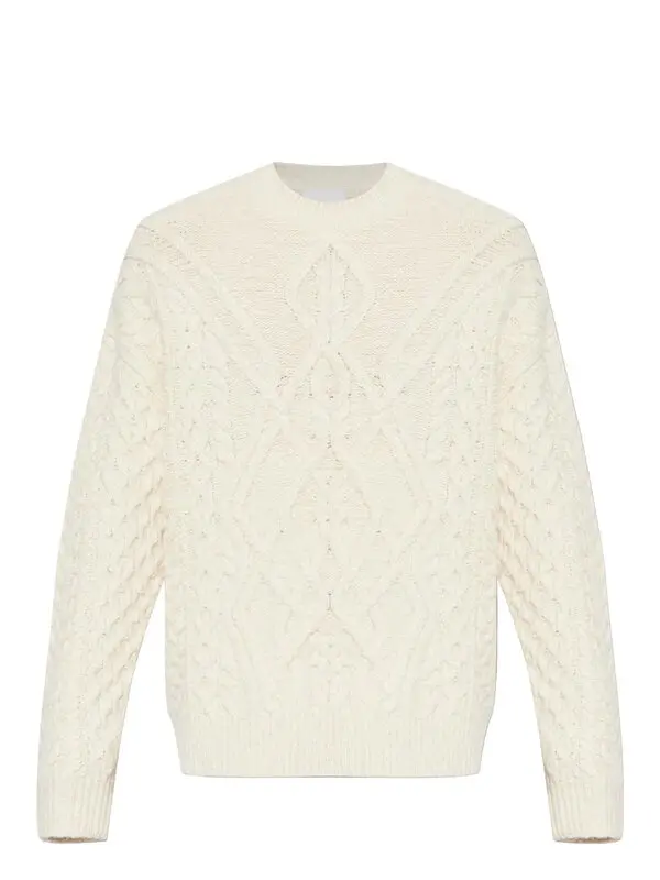 MARANT Aran Knit Oversized Sweater - Cream