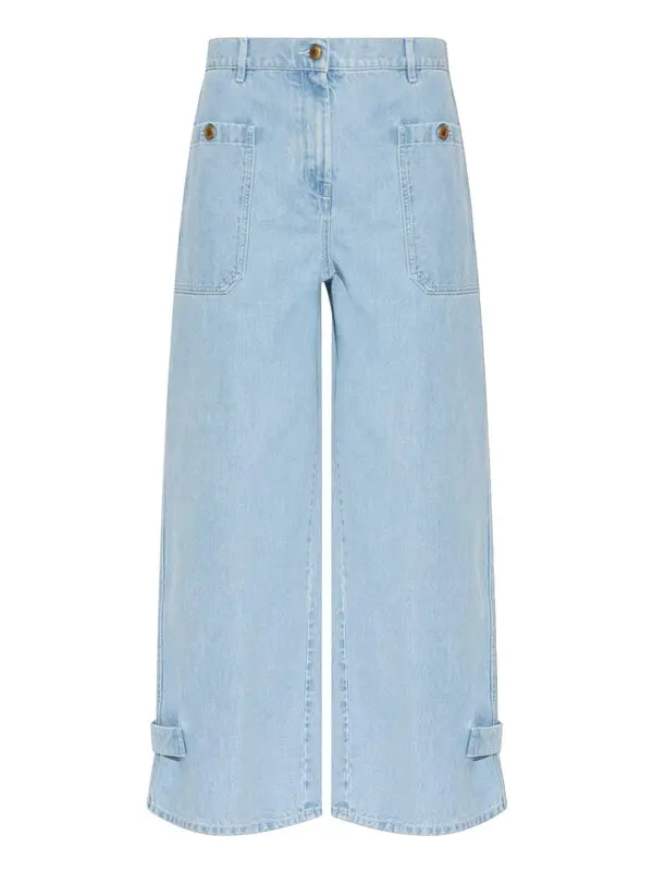 Max Mara Pugnale" Wide-leg Jeans - Light Blue