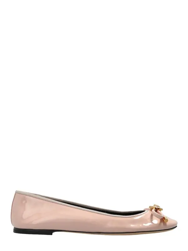 Versace Leather Ballet Flats - Pink