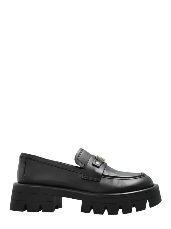 Michael Kors Mondy Leather Loafers - Black