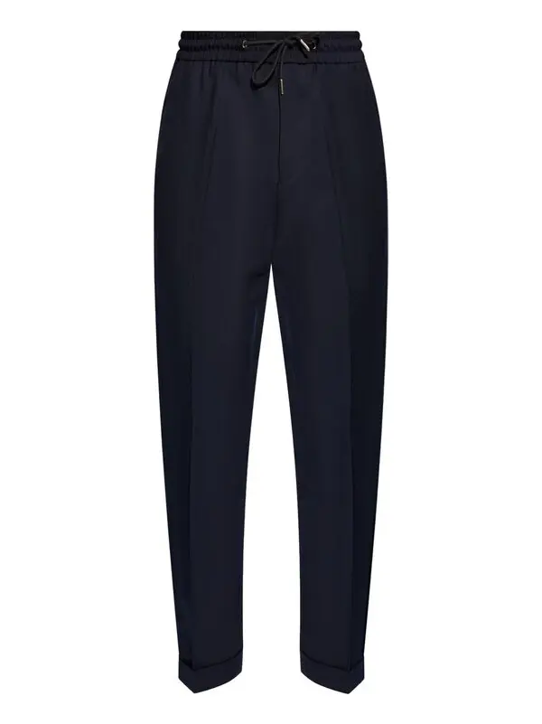 Paul Smith Wool Pleat-front Trousers - Navy Blue