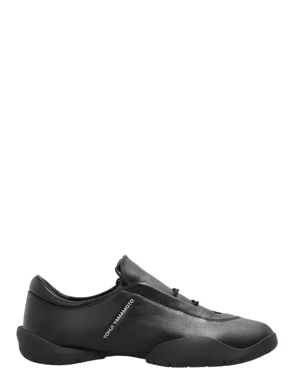 Y3 Regu Leather Sneakers - Black