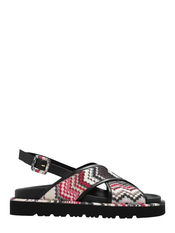 Missoni Patterned Crisscross Sandals - Multicolour