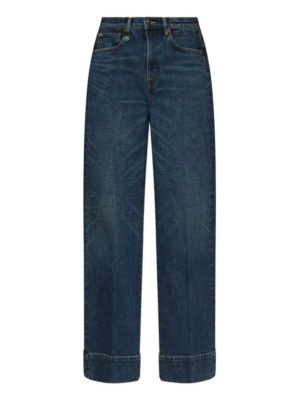 R13 Straight-leg Jeans - Navy Blue