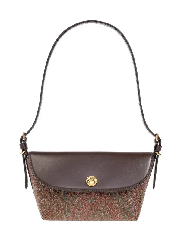 Etro Paisley Embellished Shoulder Bag - Brown