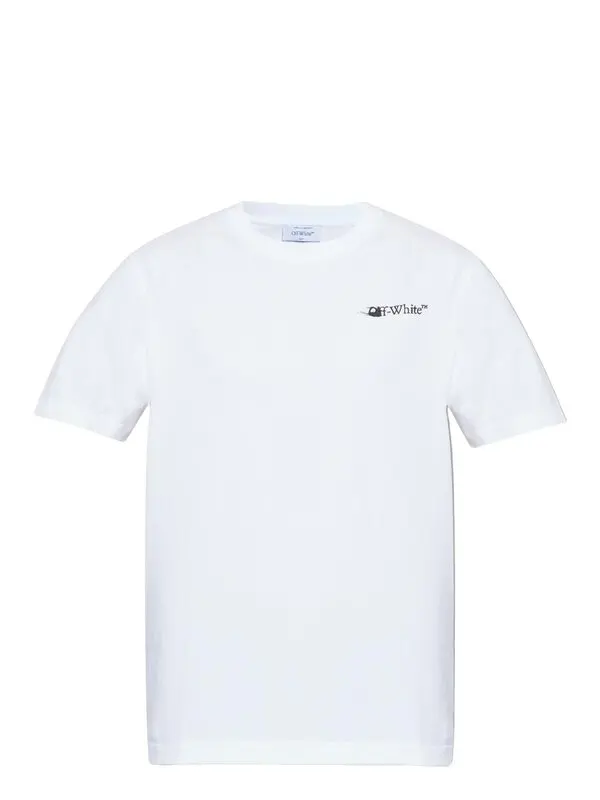 Off-White T-shirt With Logo - White