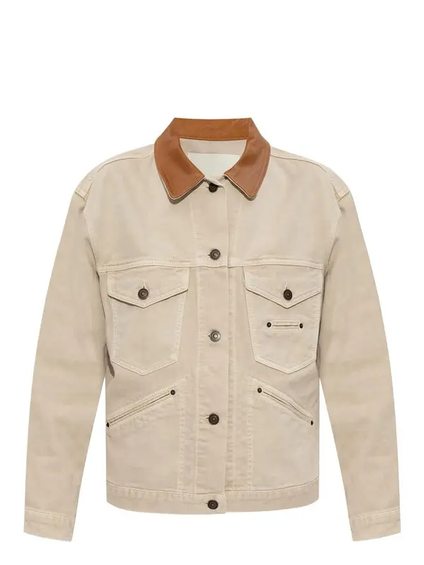 Isabel Marant Petunia Denim Jacket - Cream