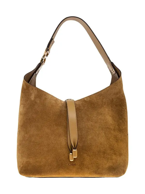 Chloé Marcie Small Shoulder Bag - Beige