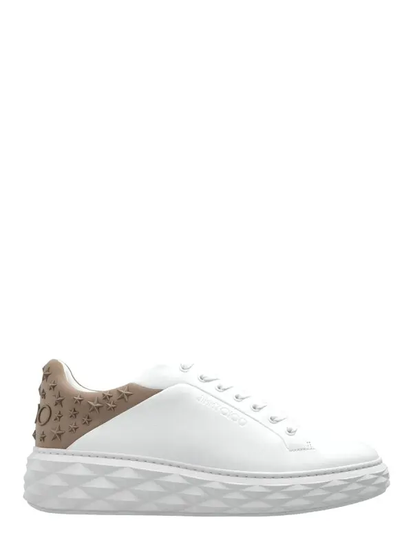 JIMMY CHOO Diamond Maxi Sneakers - White