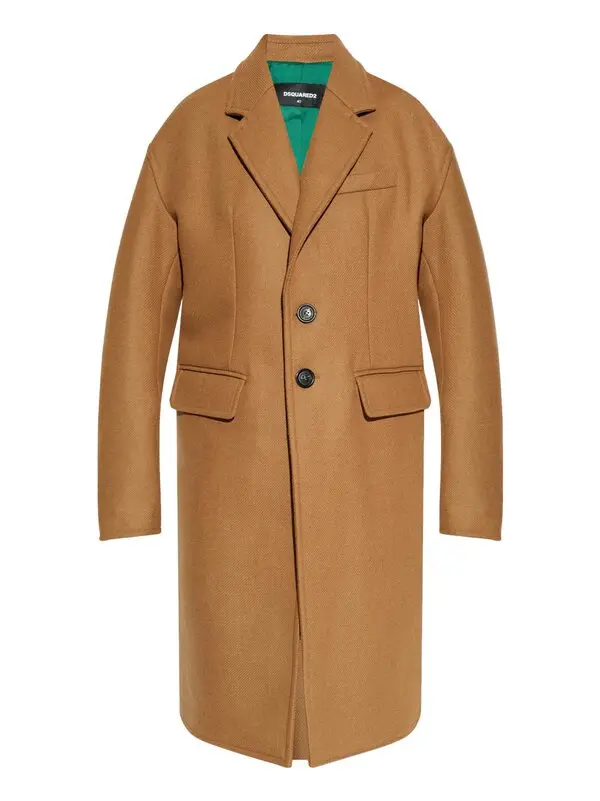 Dsquared2 Wool Coat - Beige