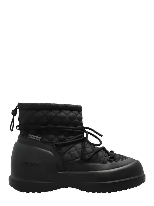 Moon Boot Mezzaluna Quilted Mid Snow Boots - Black