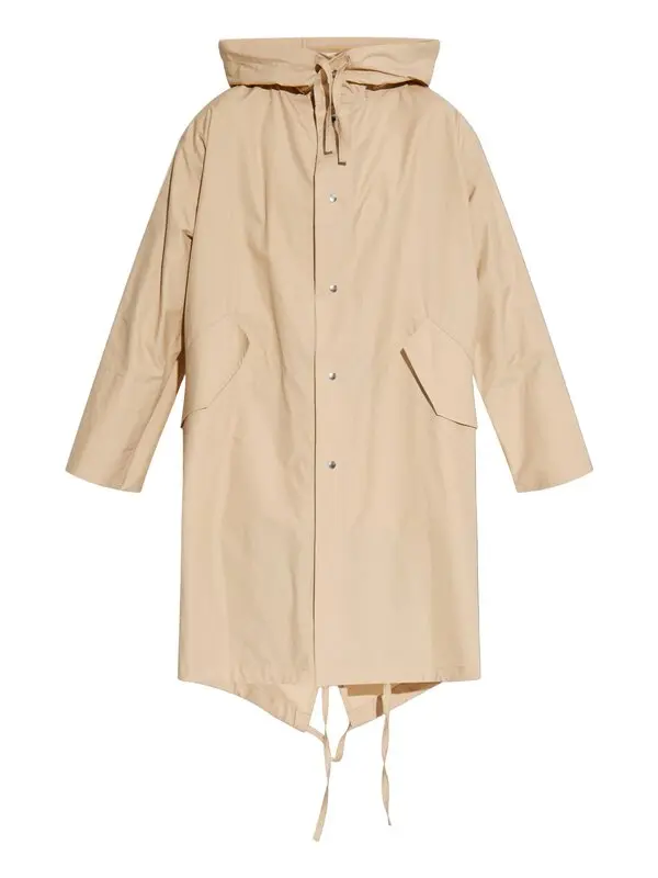 JIL SANDER Cotton Parka With Hood - Beige